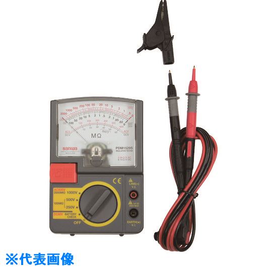 オレンジブック トラスコ中山　TRUSCODENSAN 絶縁抵抗計 〔品番:PDM5219S〕[ 注番:1114850]特長●幅広い範囲を1台で測定できる抵抗計です。●絶縁抵抗測定スイッチ付: 単発・連発の切り換え可能です。●ディスチャージ...