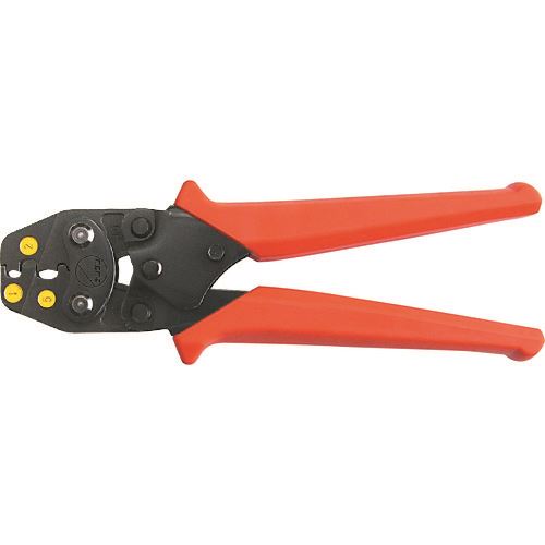 オレンジブック トラスコ中山　TRUSCODENSAN ミニ圧着工具 絶縁閉端子用 〔品番:DC25MA〕[ 注番:1119359]特長●成型確認機構内蔵です。用途●絶縁閉端子用仕様●全長(mm)：194●圧着能力：CE-1、 2、 5仕様...