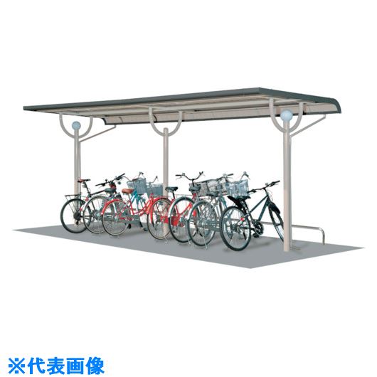 オレンジブック トラスコ中山　TRUSCOタクボ 10YP型自転車置場(追加棟) 〔品番:SP101YPUL〕[ 注番:1119560]特長●強風、積雪にも耐えて自転車を守ります用途●屋外用駐輪場仕様●連棟部本体間口mm)：2250●高さm...
