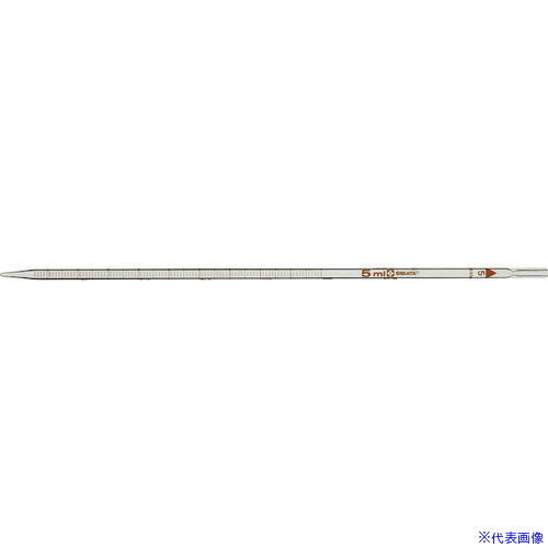 オレンジブック トラスコ中山　TRUSCOSIBATA メスピペット 先端目盛 大穴 5mL 10入 〔品番:0201405A〕[ 注番:1119938]特長●一定の体積の液体を量りとるために用いられます。●ストレートな管に目盛が複数表示さ...