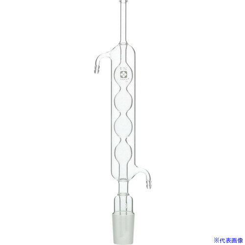 オレンジブック トラスコ中山　TRUSCOSIBATA 冷却器 ソックスレー脂肪抽出器用 〔品番:043120011〕[ 注番:1121491]特長●二重管構造の冷却器なので、蒸気の通る中管は球状のガラス球入りになっており、冷却面積が大きい...