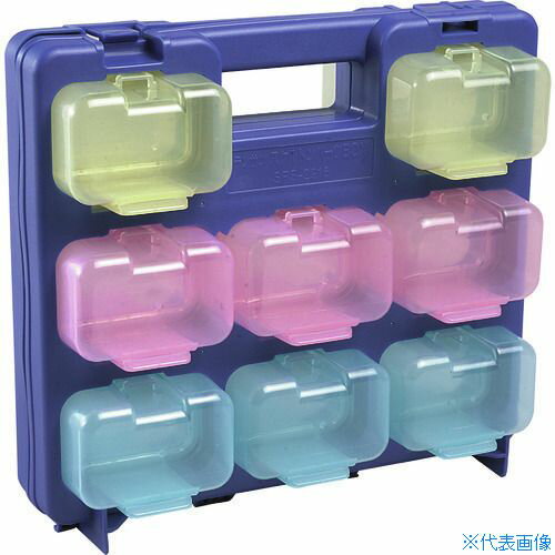 オレンジブック トラスコ中山　TRUSCODENSAN スケルトンパーツボックスミニ 〔品番:SPS2916BL〕[ 注番:1122545]特長●ケースのない-パーツボックス　使いやすいミニタイプ です。仕様●色：青(フレーム)・ピンク6個...