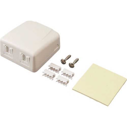 オレンジブック トラスコ中山　TRUSCODENSAN 電話用マウントボックス 〔品番:LTBOX2K〕[ 注番:1130442]特長●電話線用（6極6芯）マウントボックスです。仕様仕様2●電話用マウントボックス材質/仕上セット内容/付属品...