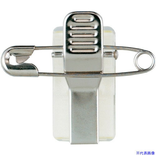 オレンジブック トラスコ中山　TRUSCOOP 名札用クリップ 〔品番:NB1〕[ 注番:1132489]特長●金属クリップ・安全ピン付です。●裏面に粘着テープ付です。仕様●縦(mm)：27●横(mm)：30●厚さ(mm)：11●タイプ：金...