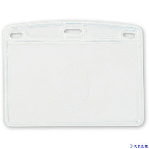 オレンジブック トラスコ中山　TRUSCOOP 名札用ケース ソフトタイプ ヨコID 2枚収納 (10枚入) 〔品番:NX119〕[ 注番:1132542]特長●IDカードを2枚収納できます。●裏面はスライド式でカードが出し入れしやすいです...