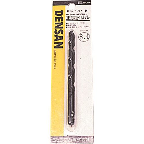 オレンジブック トラスコ中山　TRUSCODENSAN エクストラ正宗ドリ8.0mm 〔品番:MD80P〕[ 注番:1133566]特長●鉄鋼、軽合金、ステンレス鋼等に最適なドリルです。仕様●刃径(mm)：8.0仕様2●エクストラ正宗ドリ8...