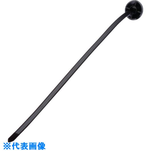 オレンジブック トラスコ中山　TRUSCOPANDUIT シャーシ・パネル用マウントタイ ホールガイド付き 耐熱耐候性 黒 〔品番:SSPM4HPTL300〕[ 注番:1135843]特長●ヘッドと結束バンドが二体成形になっています。●完全...