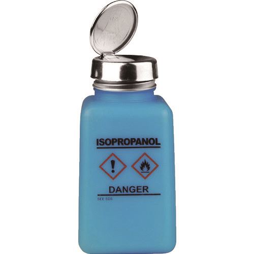 オレンジブック トラスコ中山　TRUSCODESCO ワンタッチボトル 青 GHS表示(イソプロパノール) 180cc 〔品番:35735〕[ 注番:1136510]特長仕様仕様2●ワンタッチボトル　青　GHS表示(イソプロパノール)　18...