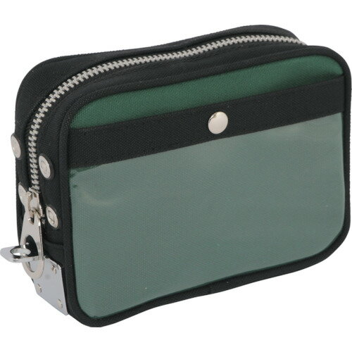 オレンジブック トラスコ中山　TRUSCOSANEI 帆布メール用ポーチ(SS)馬蹄錠金具付 モスグリーン 〔品番:PSSU07〕[ 注番:1141951]特長●擦り切れに強く、耐久性に優れた帆布生地を使用したポーチです。●南京錠で施錠可能...