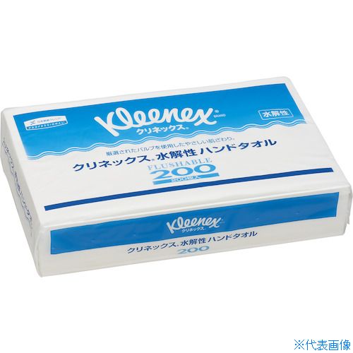オレンジブック トラスコ中山　TRUSCOクレシア クリネックスハンドタオル200 水解性 35Pk(200枚/Pk) 〔品番:36400〕[ 注番:1142058]特長●トイレに流せる水解性です。●パルプ100％で高い吸収性を実現しました...