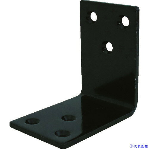 オレンジブック トラスコ中山　TRUSCODAIDOHANT 巾広金折 黒 3.2X40X60 〔品番:00062888〕[ 注番:1142254]特長●L字型の補強金物です。●外観を損ねない塗装です。用途●木材のコーナー部分の補強などに。...