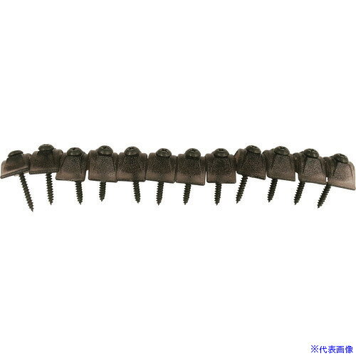 オレンジブック トラスコ中山　TRUSCODAIDOHANT ポリカ連結波板ビス 12連×2本(24本入) 4.2×35mm ブロンズ 〔品番:10176067〕[ 注番:1142601]特長●パッキンを連結することで屋根上の作業の効率化と...
