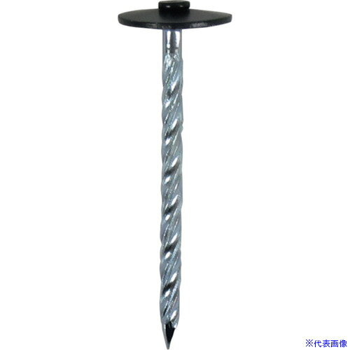 オレンジブック トラスコ中山　TRUSCODAIDOHANT カラー傘釘 20本入 ♯13×41 ブラック 〔品番:10176076〕[ 注番:1142645]特長●波板や板金の色に合わせて施工できます。用途●波板や板金の取り付けに。仕様●...