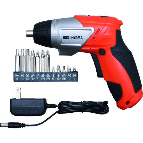 オレンジブック トラスコ中山　TRUSCOIRIS 568837 充電式電動ドライバー 〔品番:JCD421D〕[ 注番:1145184]特長●軽量コンパクトで扱いやすい充電式電動ドライバーです。●ネジ頭がつぶれたり、柔らかい素材にヒビが入...