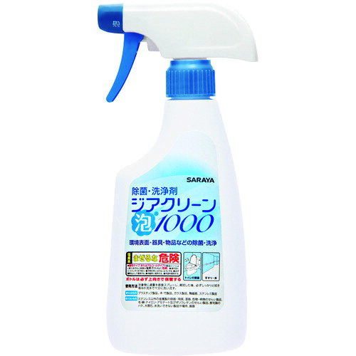オレンジブック トラスコ中山　TRUSCOサラヤ 除菌剤 ジアクリーン泡1000 容量500mLS付 〔品番:40124〕[ 注番:1145367]特長●次亜塩素酸ナトリウムを含有し、環境表面や器具に付着したウイルス・細菌の除去に最適です。...