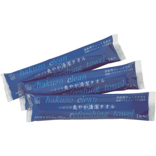 オレンジブック トラスコ中山　TRUSCOハクゾウメディカル ハクゾウ爽やか清潔タオル 大判 〔品番:3394081〕[ 注番:1147095]特長●個包装なので、布タオルに比べて交差感染のリスクを低減できます。●プレーンタイプの厚手のコッ...