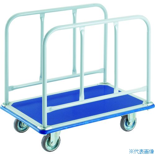 オレンジブック トラスコ中山　TRUSCOTRUSCO プレス製台車 ドンキーカート サイドハンドル 740X480 〔品番:110N〕[ 注番:1148816]特長●両サイドのハンドルにより長尺物を運搬できます。仕様●均等荷重(kg)：1...