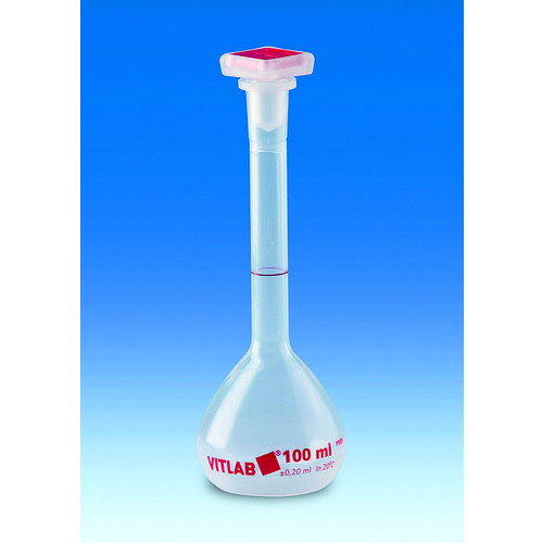 オレンジブック トラスコ中山　TRUSCOVITLAB 1032−04 メスフラスコ PMP(NSタイプ) 〔品番:67395〕[ 注番:1152022]特長●オートクレーブ滅菌が可能です。●栓付のため液漏れを防ぐことができます。●PE製バ...