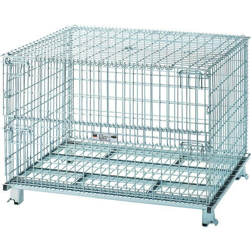 オレンジブック トラスコ中山　TRUSCOTRUSCO ネットパレット 間口1200X奥行1000X高さ890 1000Kg 2枚フタ付 〔品番:TNP4NF2〕[ 注番:1163670]特長●開閉部はコイルを使用し開閉操作は簡単です。●メ...