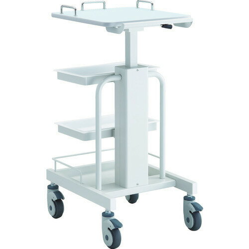 オレンジブック トラスコ中山　TRUSCOTRUSCO パソコンカート 天板昇降式 〔品番:PCW2〕[ 注番:1163720]特長●天板はレバーで簡単に昇降でき、立ち姿勢から座り作業まで柔軟に対応できます。●トレー部は、用途に応じて、高さ...