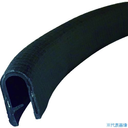 オレンジブック トラスコ中山　TRUSCOTRUSCO ワンタッチガスケット 2m PVC 芯材入り 板厚4.5mmまで 縦取り付け 〔品番:WP500B2MBK〕[ 注番:1164935]特長●エッジを保護し、シール部分がある製品は、気密...