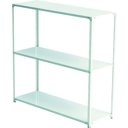 オレンジブック トラスコ中山　TRUSCOIRIS 軽量ラック100 セット W1200*D300*H2100 基本 3段 〔品番:LK1230213〕[ 注番:1165392]特長●セミボルトレスで組み立てが簡単です。用途●倉庫・バックヤ...