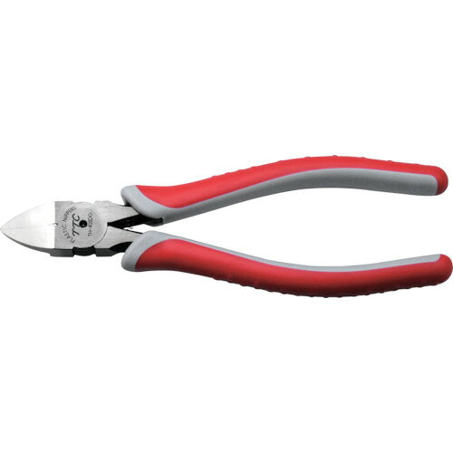 オレンジブック トラスコ中山　TRUSCOTTC プラスチックニッパー バネ付150mm 〔品番:TH402DG〕[ 注番:1170016]特長●フラット刃仕様で切断面がきれいです。●手にフィットして滑りにくい、エラストマー樹脂二重成型グリ...