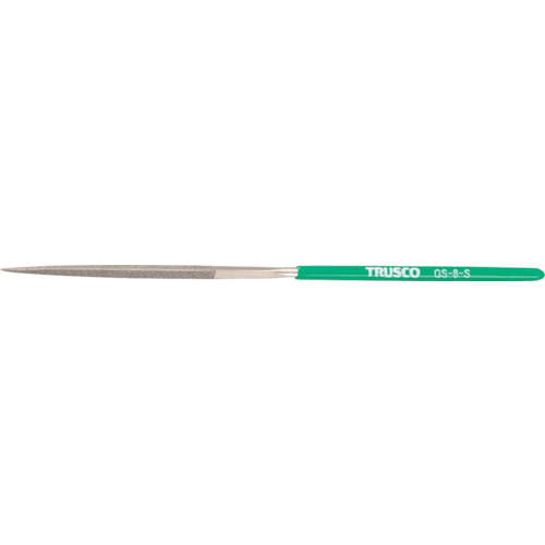 オレンジブック トラスコ中山　TRUSCOTRUSCO ダイヤモンドヤスリ 精密用#170 三角 1本入 全長180mm(8本組サイズ) 〔品番:GS8S〕[ 注番:1176358]特長●超硬合金、焼き入れ鋼、セラミックス、ガラス、強化プラ...