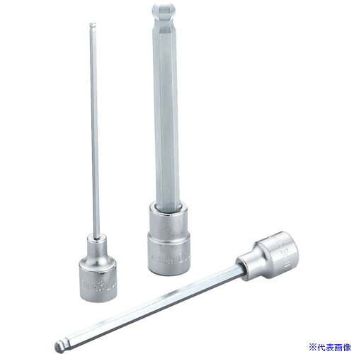 オレンジブック トラスコ中山　TRUSCOTONE ロングボールポイントヘキサゴンソケット 対辺寸法5mm 差込角9.5mm 長さ98mm 〔品番:3BH05L〕[ 注番:1197461]特長●角度を付けて使用するボールポイントタイプは仮締...