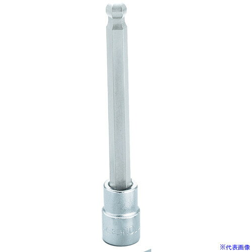 オレンジブック トラスコ中山　TRUSCOTONE ロングボールポイントヘキサゴンソケット 対辺寸法10mm 差込角9.5mm 長さ96mm 〔品番:3BH10L〕[ 注番:1197495]特長●角度を付けて使用するボールポイントタイプは仮...