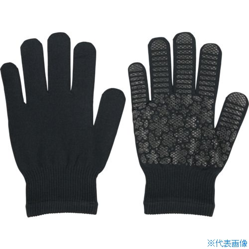オレンジブック トラスコ中山　TRUSCO福徳 日本製すべり止め手袋 らくって ブラック 〔品番:779BLK〕[ 注番:1198709]特長●カラフルな色合いと花柄のすべり止めがついた女性向け手袋です。●伸び縮みする繊維を使用し、小指の又...
