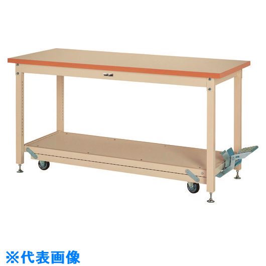 オレンジブック トラスコ中山　TRUSCOヤマテック 重量作業台 ワークテーブル ペダル移動タイプ メラミン天板 W1200×D750×H922mm ヤマテックアイボリー 〔品番:SXMPH1275II〕[ 注番:1202648]特長仕様●...
