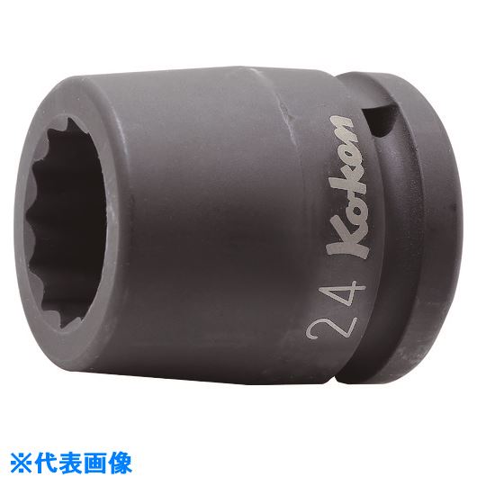 オレンジブック トラスコ中山　TRUSCOKo−ken インパクト12角ソケット 〔品番:16405A1.116〕[ 注番:1214838]特長●ボルト/ナットに接する開口部(12角)はもちろんのこと、差込側の四角駆動部にも角を傷めずハイト...