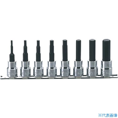 オレンジブック トラスコ中山　TRUSCOKo−ken 9.5mm差込 ヘックスビットソケットレールセット全長50mm 8ヶ組 〔品番:RS3010A8L50〕[ 注番:1215147]特長●使いやすい全長50mmのインチサイズのセットです...
