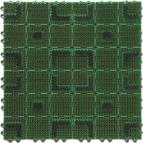 オレンジブック トラスコ中山　TRUSCOコンドル エバック 屋外用マット ニューブラシハードマット45 本駒 緑 〔品番:F208HKG〕[ 注番:1217849]特長●軽い力で簡単に丸められる構造なのでメンテナンスが楽々です。●ベース芝...