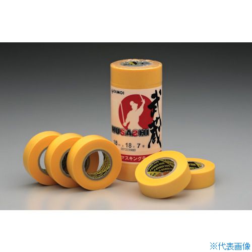 オレンジブック トラスコ中山　TRUSCOカモ井 和紙マスキングテープ 武蔵 20mm幅 6巻入り 〔品番:MUSASHIJAN20〕[ 注番:1218213]特長●シャープな見切りと強力な重ね貼り性能を兼ね備えた二刀流テープです。●コスト...