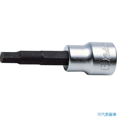 オレンジブック トラスコ中山　TRUSCOKo−ken 9.5mm差込 ヘックスビットソケット 全長62mm 14mm 〔品番:3010M.6214〕[ 注番:1218339]特長●ヘックスビットソケットです。仕様●差込角(mm)：9.5●...