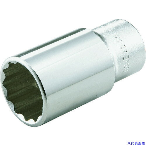 オレンジブック トラスコ中山　TRUSCOTONE ディープソケット(12角) 対辺寸法32mm 全長100mm 〔品番:6D32L〕[ 注番:1224263]特長●ボルトが突き出したナットを回すのに最適です。●深い箇所のナットにも最適です...