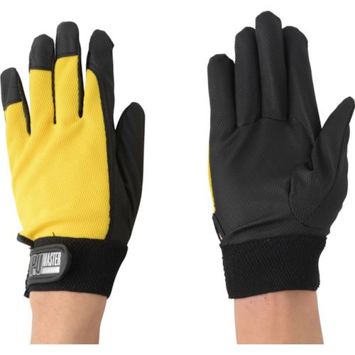 オレンジブック トラスコ中山　TRUSCO川西 PUマスター イエロー 1P Mサイズ 〔品番:2974YM〕[ 注番:1236082]特長●柔軟性・通気性・透湿性に優れ、耐久性にも優れています。●エンボス加工を施し、グリップ性能に優れてい...