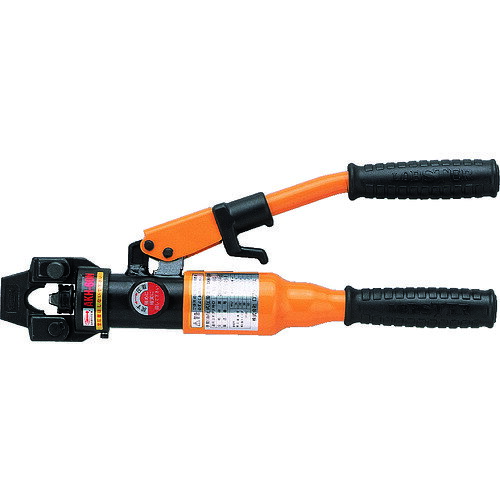 オレンジブック トラスコ中山　TRUSCOロブテックス 手動油圧式圧着工具 使用範囲14・22・38・60 〔品番:AKH60N〕[ 注番:1238795]特長●全長わずか360mmの軽量・コンパクトタイプです。●補助レバーを使えば、端子の...