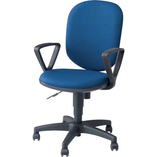 オレンジブック トラスコ中山　TRUSCONAIKI 事務用チェア ブルー 固定肘付 ハイバック 〔品番:SER513FBL〕[ 注番:1242002]特長●ロープライスのオフィスチェアです。仕様●座幅(mm)：465●座奥行(mm)：43...