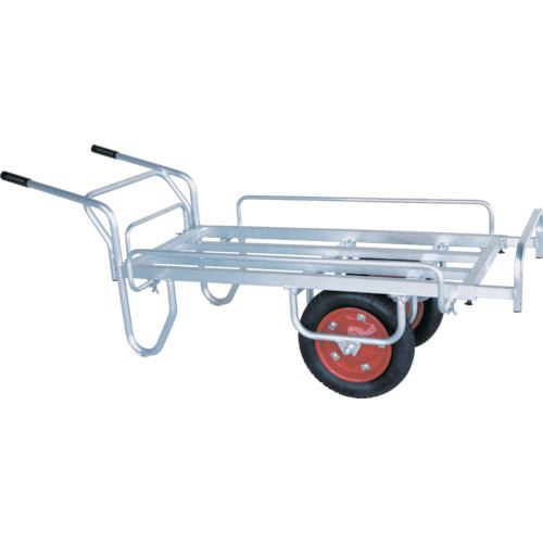 オレンジブック トラスコ中山　TRUSCOHARAX コン助 13×3Tエアー入りタイヤ 積載面1130〜1330×535 〔品番:CN65DWS〕[ 注番:1250121]特長●アルミ平型2輪車（1輪車に付け替え可能タイプ）です。●サイド...