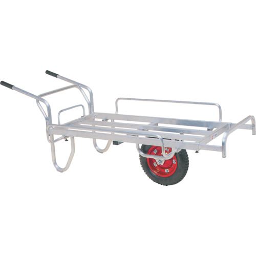 オレンジブック トラスコ中山　TRUSCOHARAX コン助 13×3Tエアー入りタイヤ 積載面1130〜1330×535 〔品番:CN65DS〕[ 注番:1250122]特長●アルミ製平型一輪車です。●サイドガード付です。●20kgコンテ...