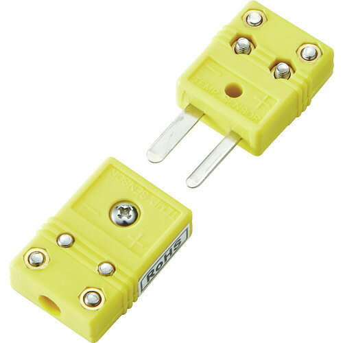 オレンジブック トラスコ中山　TRUSCOTRUSCO K熱電対中継コネクタ 〔品番:THKC〕[ 注番:1256263]特長●K熱電対の温度センサーに使用できます。用途●補償導線の延長・接続に。仕様●長さ(mm)：46.5●幅(mm)：1...