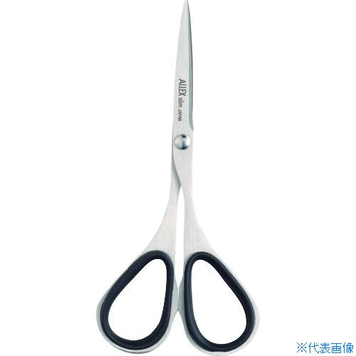 オレンジブック トラスコ中山　TRUSCOALLEX ハサミ スリム100 全長100mm ブラック 〔品番:11161B〕[ 注番:1258845]特長●ペンケースや手帳のポケットにも収納できる、軽くて薄いスリムタイプのハサミです。●ハン...