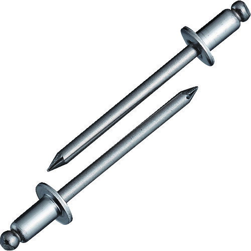 オレンジブック トラスコ中山　TRUSCOロブテックス ブラインドリベット(ステンレス/ステンレス製) 6−3(1000本入) 箱入 〔品番:NST63〕[ 注番:1259610]特長●片側から複数の母材をワン・アクションで締結できますので...