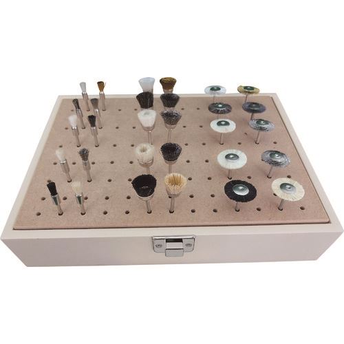 オレンジブック トラスコ中山　TRUSCOリューター 軸付ブラシセット 〔品番:B0011〕[ 注番:1261121]特長●軸径φ2.34の軸付ブラシをセットにしました。●高品質のブラシ用材料を厳選しています。●豊富な材料と形状をご用意しま...