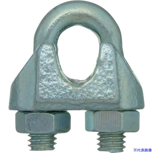 オレンジブック トラスコ中山　TRUSCOニッサチェイン 鉄ucワイヤークリップ 6mm (10個入) 〔品番:IYP1060〕[ 注番:1261356]特長●ワイヤーロープを通し、両側のナットを締め付けてアイ加工が行えます。用途●支柱や壁...