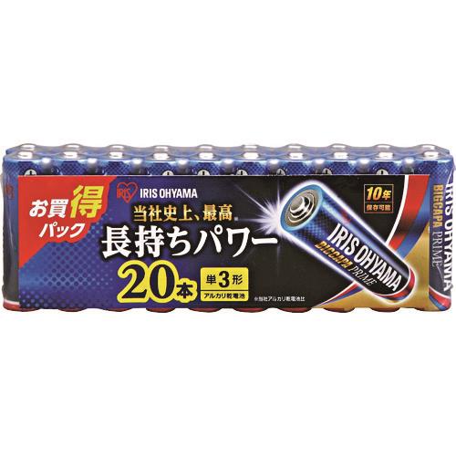 オレンジブック トラスコ中山　TRUSCOIRIS 102728 アルカリ乾電池 BIGCAPA PRIME 単3形 20本パック 〔品番:LR6BP20P〕[ 注番:1269798]特長●長寿命・大容量タイプのアルカリ乾電池です。●保存可...
