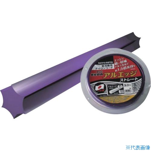 オレンジブック トラスコ中山　TRUSCO三陽金属 ナイロンコード アルエッジ6ストレート 100m 〔品番:0523〕[ 注番:1276954]特長●安心安全の日本製です。●アルミの粉を含有し従来より約1.5倍長持ちです。（当社比）●角が...
